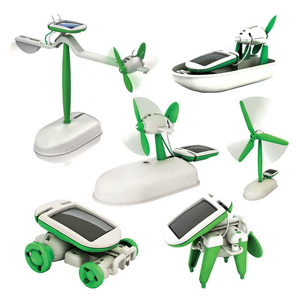 Six-in-One Solar Powered Robot – InventoToys